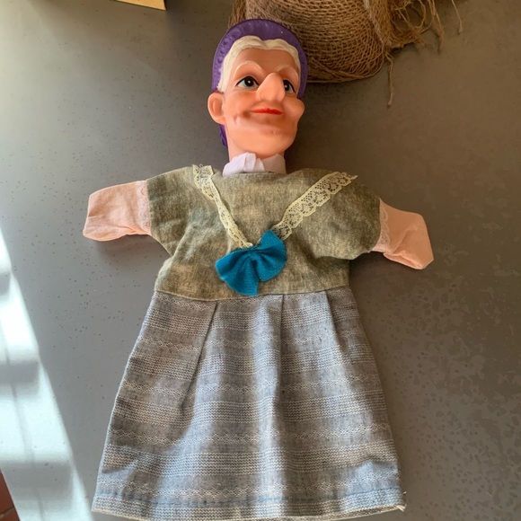 Toys | Punch And Judy Old Lady Glove Style Hand Puppet Vintage Rare ...